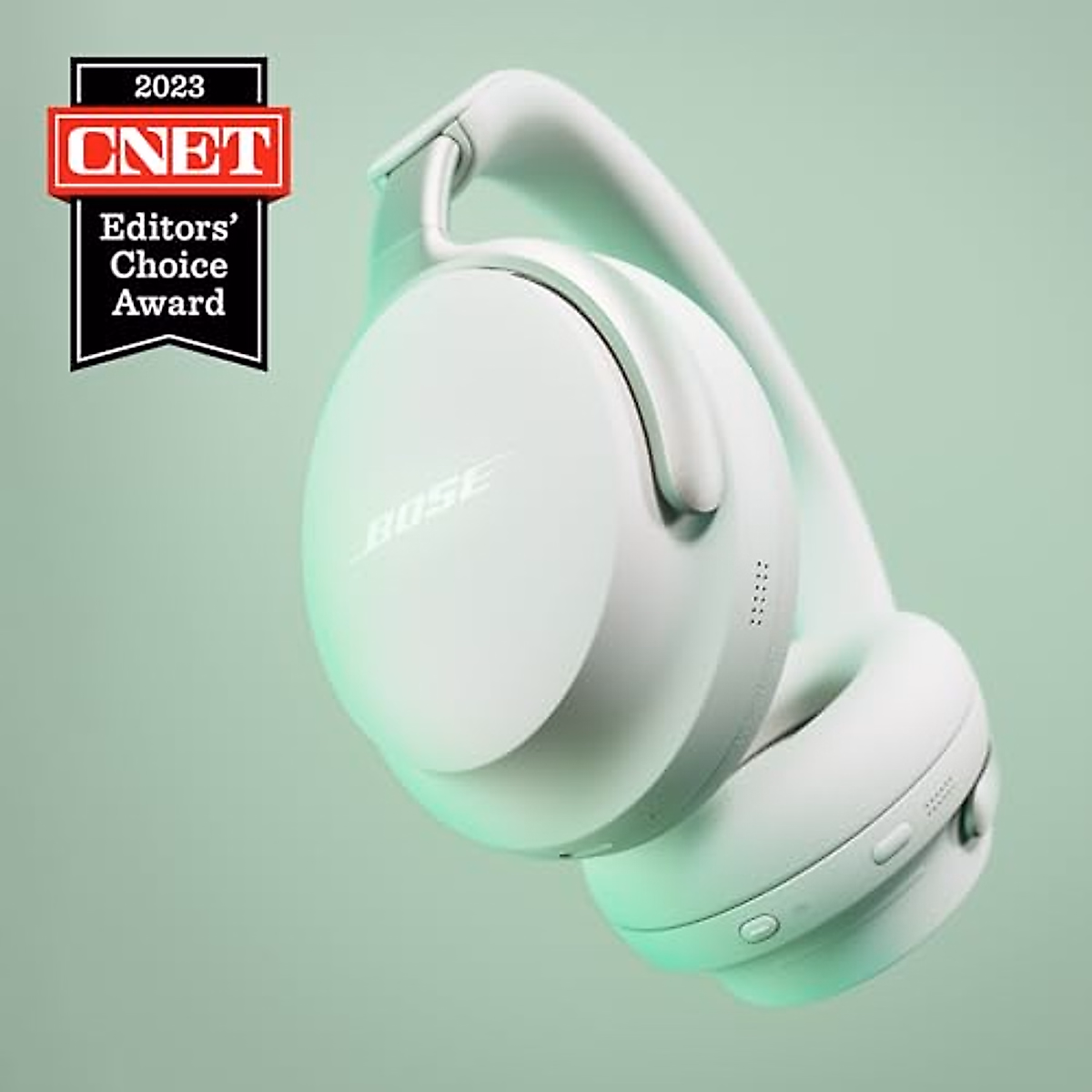 Bose QuietComfort Ultra Wireless Noise Cancelling Headphones with Spatial Audio, Over-the-Ear Headphones with Mic, Up to 24 Hours of Battery Life, White Smoke