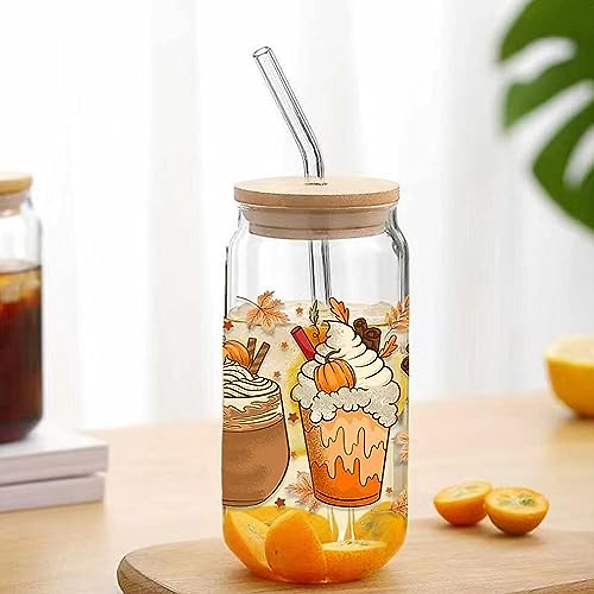 UV DTF Transfer Sticker Thanksgiving Rub on Transfers for Crafting Pumpkin Pattern UV DTF Cup Wrap Transfer Sticker for Glass Coffee Cups Waterproof DIY Decals