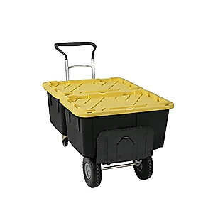 COSCO 12243ASB1E 3-in-1 Folding Series Hand Truck Platform Cart with Flat-Free Wheels, 800 lb/1000 lb Capacity, Aluminum/Black