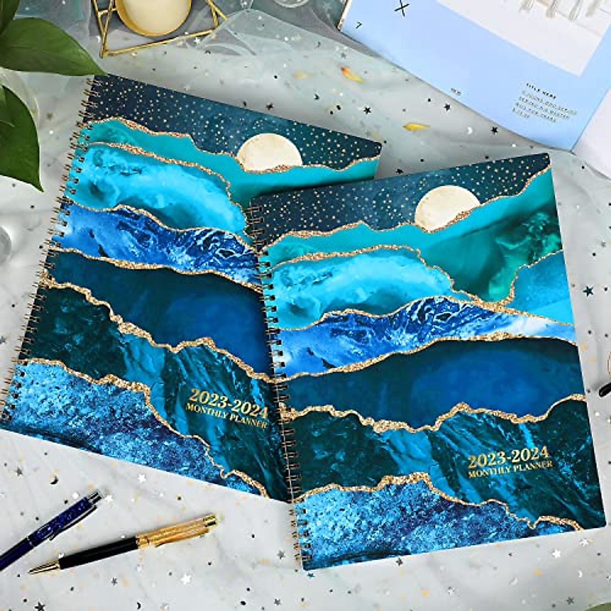 2023-2024 Monthly Planner/Calendar - 2 Year Monthly Planner 2023-2024, Jan 2023 - Dec 2024, 9" × 11", 24 Months Planner, Monthly Tabs & Holidays & Note Pages & Double-Side Pocket & Twin-Wire Binding