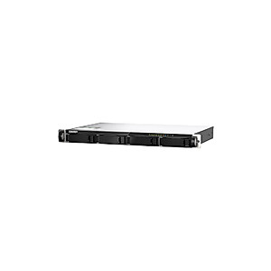 QNAP TS-435XeU-4G-US 4 Bay High-Speed Short Depth Rackmount NAS with M.2 NVMe SSD, Quad Core Marvell Octeon CPU, 4GB DDR4 Memory, Dual 2.5GbE (2.5G/1G/100M) and 10GbE Network Connectivity (Diskless)