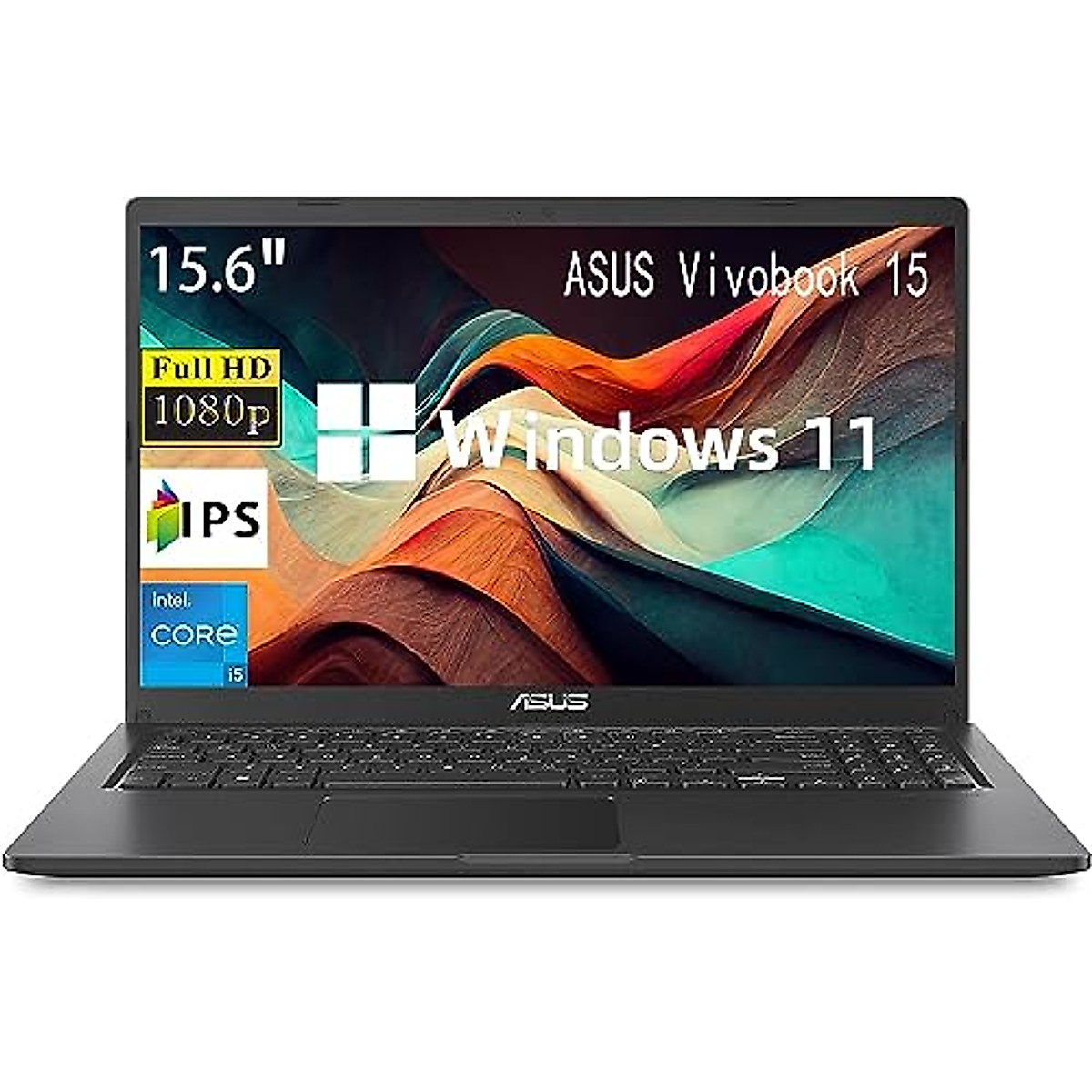 ASUS 2023 Newest Vivobook, 15.6" FHD IPS Thin and Light Laptop, Intel 4-Core i5-1135G7 (Up to 4.2 GHz, Beat i7-1185G7E), 16GB RAM, 512GB SSD, Iris Xe Graphics, Webcam, Bluetooth, WiFi, Win 11 Home