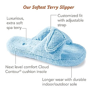 Acorn Women's Spa Slide Slipper, Powder Blue, 5-6