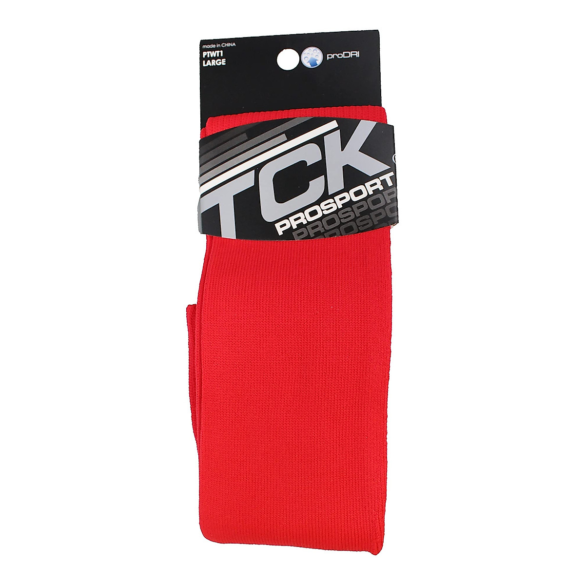 TCK Prosport Performance Tube Socks (Red, Large)
