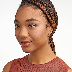 MORGAN & PAIGE .925 Sterling Silver Cubic Zirconia Vertical Bar Drop Earrings 1-3/4" Linear Dangle Earrings For Women