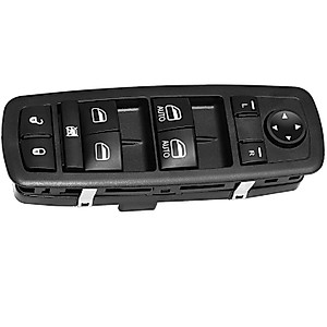 Front Driver Side Power Master Control Window Switch Compatible for 2009-2012 Dodge Ram 1500 2500 3500 OE Replace # 4602863AD 4602863AB 4602863AC 901-473