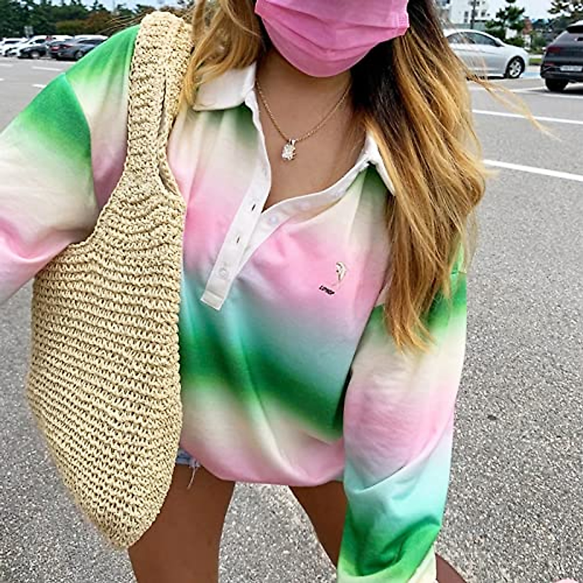 QTKJ Hand-woven Soft Large Straw Shoulder Bag Boho Straw Handle Tote Retro Summer Beach Bag Rattan Handbag (Beige)