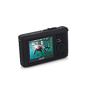 Coleman C40WP-R 20 Mega Pixels Waterproof Underwater Digital Camera with Full 1080p HD Video, 2.5" LCD & 8X Digital Zoom, Red