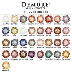 Demure Mineral Make Up (Violet) Eye Shadow, Shimmer Eyeshadow, Loose Powder, Glitter Eyeshadow, Organic Makeup, Eye Makeup, Natural Makeup, Organic Eyeshadow, Natural Eyeshadow, Professional Makeup