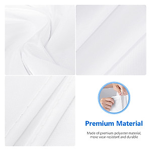 Neewer 2 Yard x 60 Inch/1.8M x 1.5M Polyester White Seamless Diffusion Fabric for Photography Softbox,Light Tent and Lighting Light Modifier