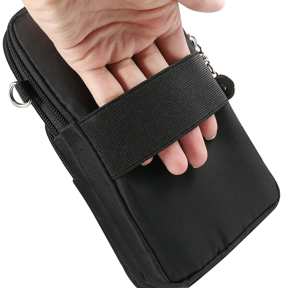 Cell Phone Purse Armband Small Crossbody Wallet Bag for iPhone 13 Pro Max 12 Mini 11 14 Pro Samsung Galaxy S23 Ultra S22 S21 S20 Plus Note 20 Ultra A03 A14 Google Pixel 6a 7 Pro BLU View 2 (L, Black)