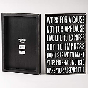 Primitives by Kathy 21405 Classic Box Sign, 10" x 15", Live Life