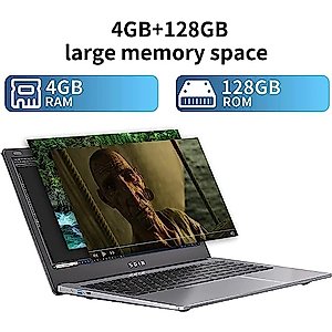 SGIN 15.6 Inch Laptop, 4GB DDR4 128GB SSD Windows 11 Laptops with Intel Celeron Quad Core J4105(up to 2.5 GHz), Intel UHD Graphics 600, Mini HDMI, WiFi, Webcam, USB3.0, Bluetooth 4.2