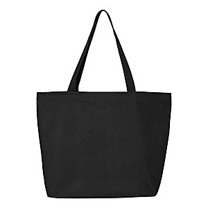 shop4ever Halloween Mash Witch Skull Pumpkin Cat Trick or Treat Heavy Canvas Tote with Zipper Reusable Shopping Bag Black ZIP 1