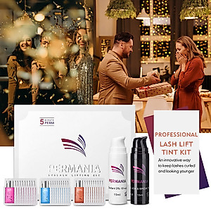 PERMANIA Eyelash Lift Kit, DIY Results Fuller Eyebrows Lifting & Curling for Lashes Salon Quality