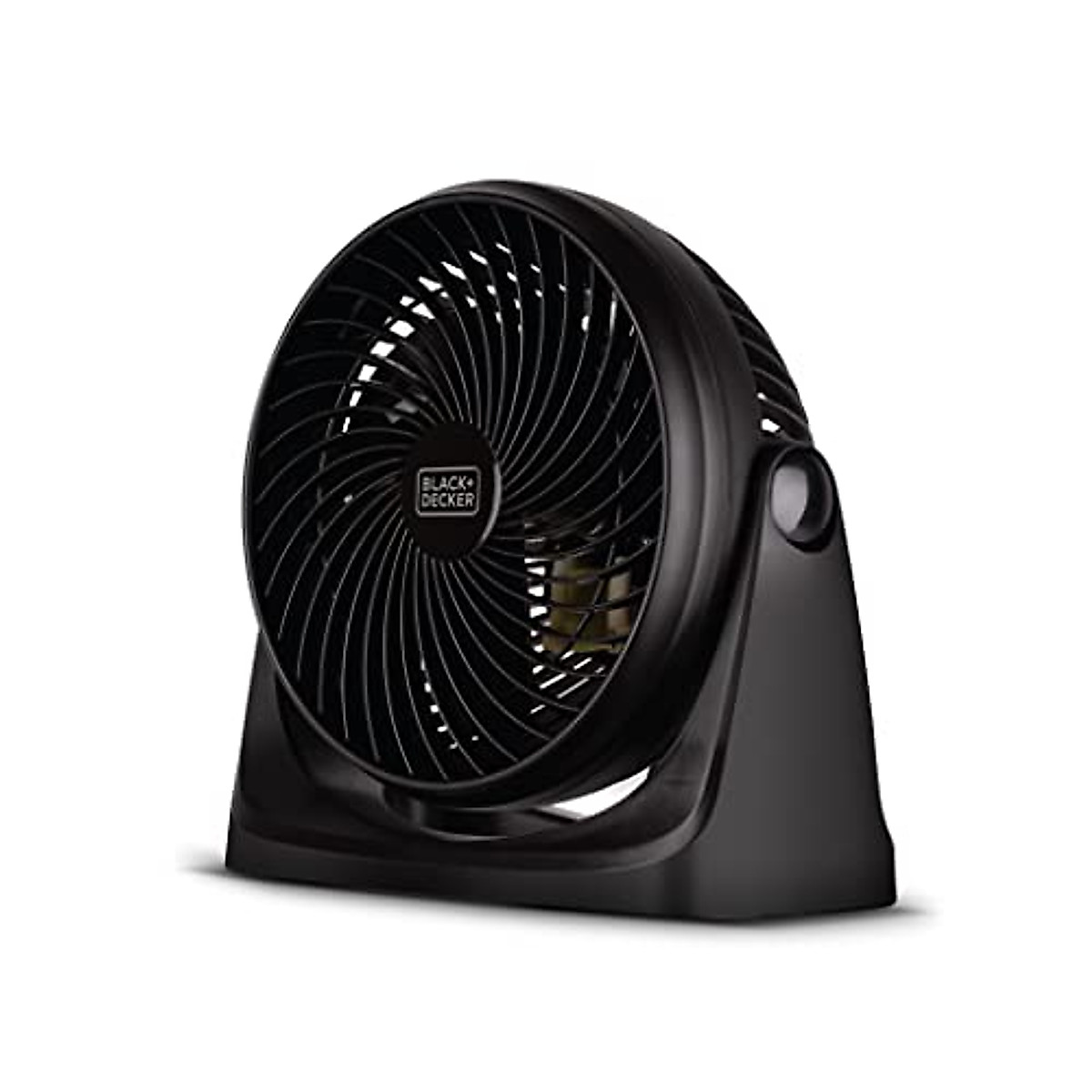 BLACK+DECKER Turbo Desk Fan – Electric Portable 7 Inch Table Fan with Adjustable Tilt for Quiet Cooling, Black