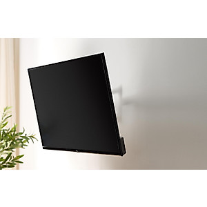 Amazon Basics Full Motion Articulating TV Monitor Wall Mount for 22-55 Inch TVs and Flat Panels up to 80 Lbs, Black