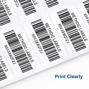 Methdic Shipping Labels 2"×4" 300 Labels Sticker Paper for Laser/Ink Jet Printer Mailing Labels 8.5"*11" White 10 per Sheet