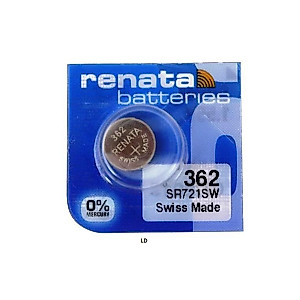 Renata Batteries 362 Button Cell Watch Battery (5 Pack)