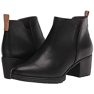Dr. Scholl's Shoes womens London Ankle Boot, Black Smooth, 10 US