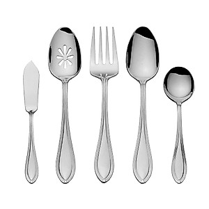 Pfaltzgraff Randall Flatware Set, 45-Piece, Stainless Steel