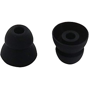 ALXCD Ear Tips Replacement for Powerbeats High-Performance Headphone, 8 Pairs S/M/L/D 4 Sizes Soft Ear Tips, Fit for Powerbeats Pro Powerbeats High-Performance, 8 Pairs (Black)