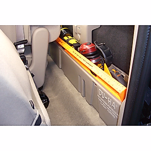 DU-HA Behind-the-Seat Storage Fits 08-16 F-250 thru F-550 Super Duty Crew Cab & Regular Cab, Black, Part #20054