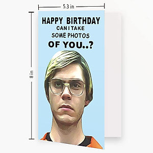 AONUOWE Dahmer Birthday Card Rude Card Humour Banter Slapstick Funny Gift Card For Boyfriend Joke Card
