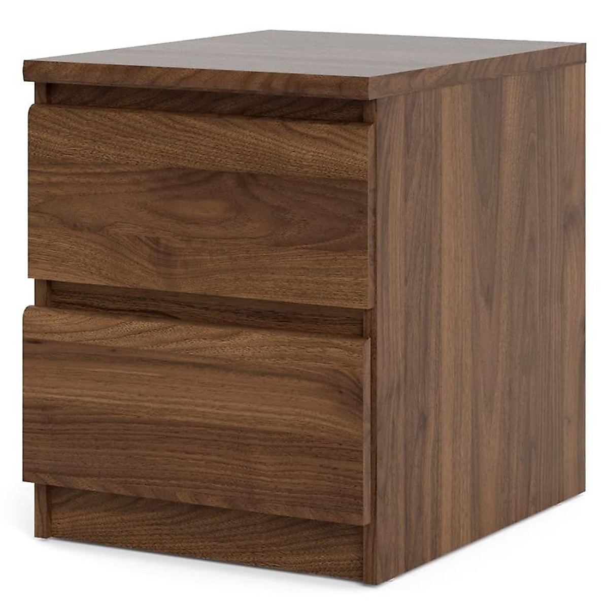 Tvilum 2 Drawer Bedroom Nightstand Nighstand, Brown