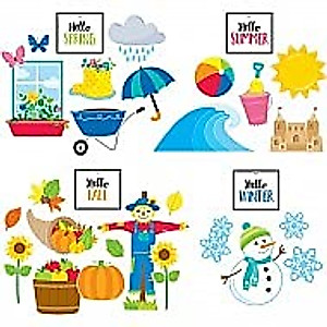 Creative Teaching Press CTP Year-Round Seasonal Accents Bulletin Board Set Classroom Decor (10411)