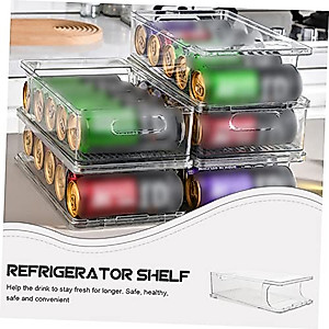 Zerodeko 2pcs Beer Can Holder Soda Can Dispenser Soda Can Storage Rack Wine Bottle Stacker Plastic Organizers Plastic Storage Boxes Plastic Food Tray Kitchen Gadget Drink Storage Rack Fruit