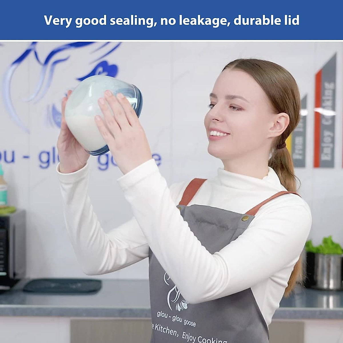 2 Pack Replacement Lids for Pyrex 7201-PC 4 Cup Glass Containers Mixing Bowl Silicone Storage Cover Leakproof Navy