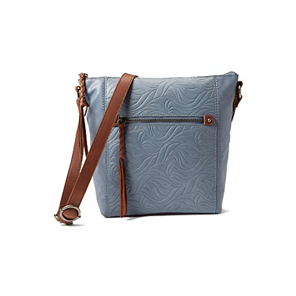 The Sak Ashland Leather Crossbody, Maritime Wave Embossed