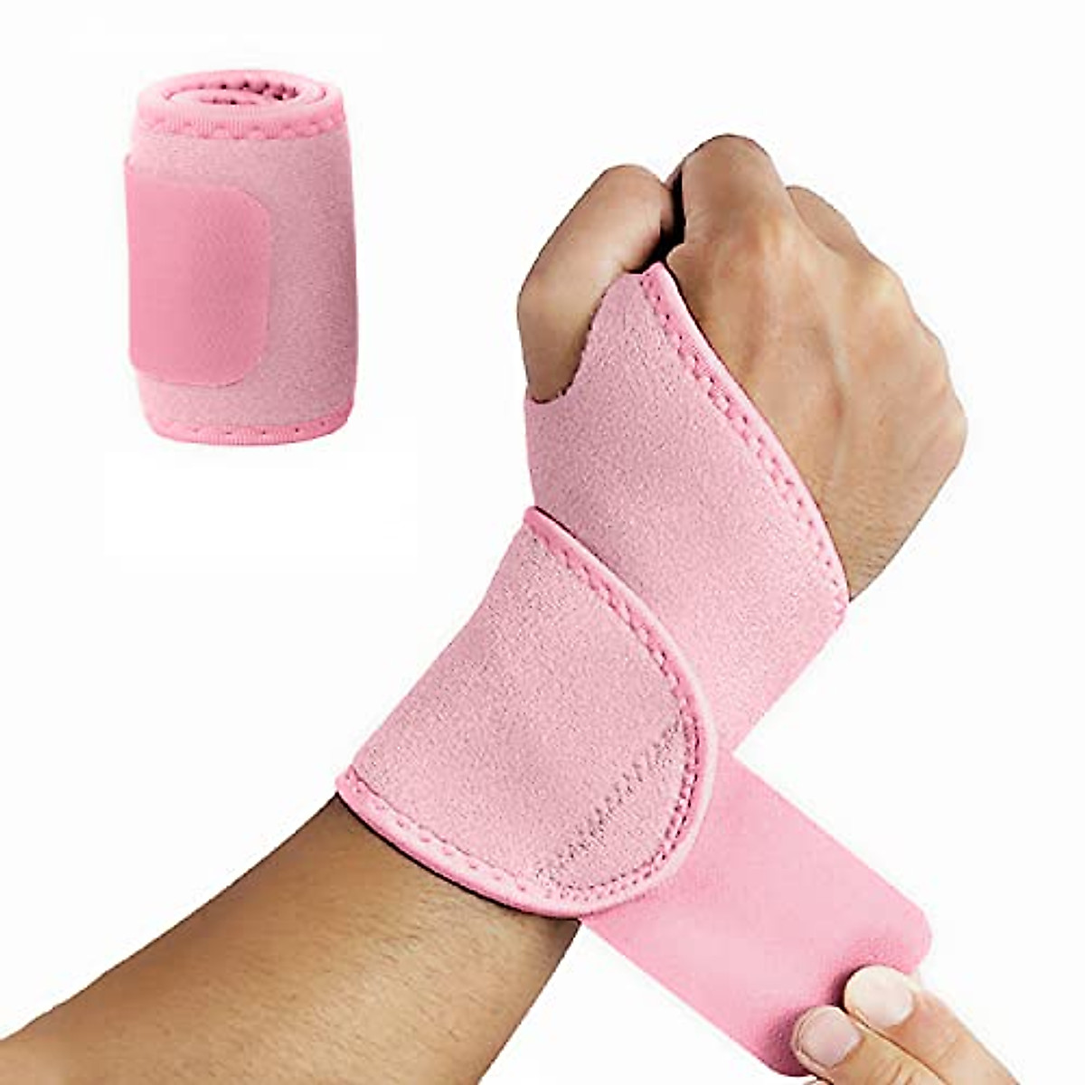 NuCamper Wrist Brace Carpal Tunnel for Men Women Fit Left and Right Hand,Lightweight Adjustable Wrist Support Brace for Tendinitis,Sprains Arthritis,Pain Relief,Compression Wrist Wrap for