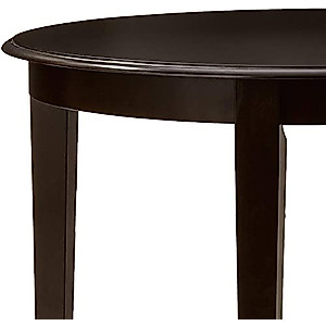 East West Furniture BOT-CAP-T Boston Round Modern Dining Table for Small Spaces, 42x42 Inch, Cappuccino
