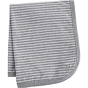 Coolibar UPF 50+ Baby Batibou Sun Blanket - Sun Protective (One Size- Grey/White Stripe)