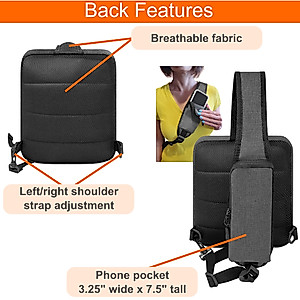 StarPlus2 Cross-Body Hands-Free Modular Pill Bottle Organizer, Medicine Bag, Case, Carrier for Medications, Vitamins, and Medical Supplies - Heather Gray (Without Lock)