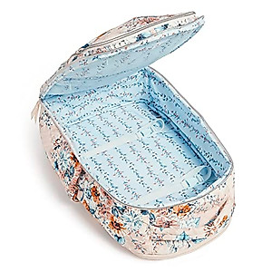 Vera Bradley Women's Performance Twill Travel Backpack Travel Bag, Peach Blossom Bouquet, One Size