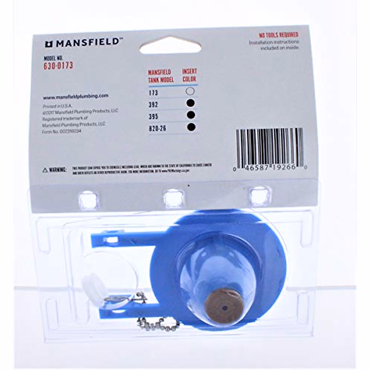 Mansfield UNIV Flapper KIT 2" MfrPartNo 630-0173