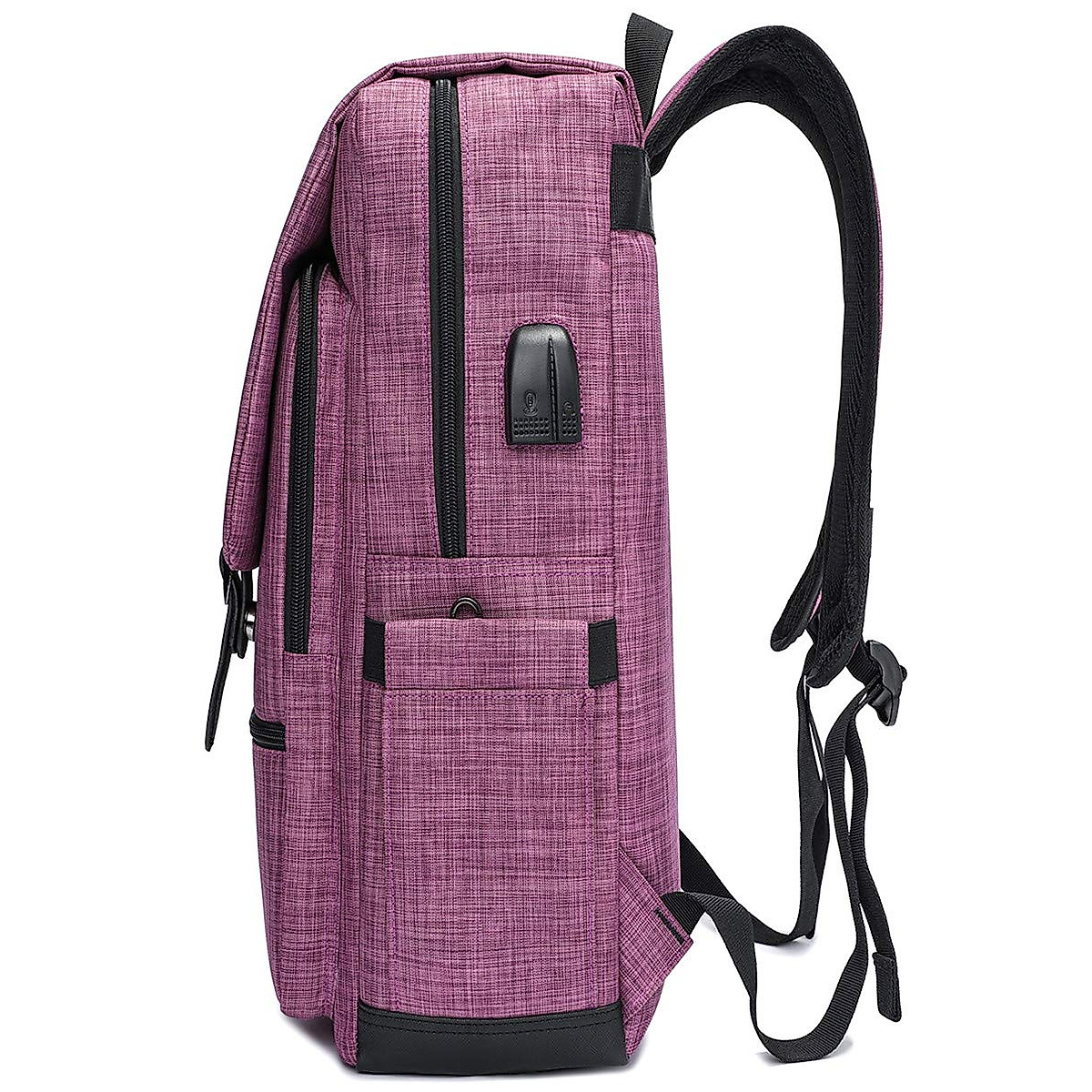 HFSX Vintage Backpack Anti Theft Laptop Backpack Men Women Business Travel Computer Backpack College Bookbag Stylish Water Resistant Vintage Backpack with USB Port Fits 15.6 Inch Laptop