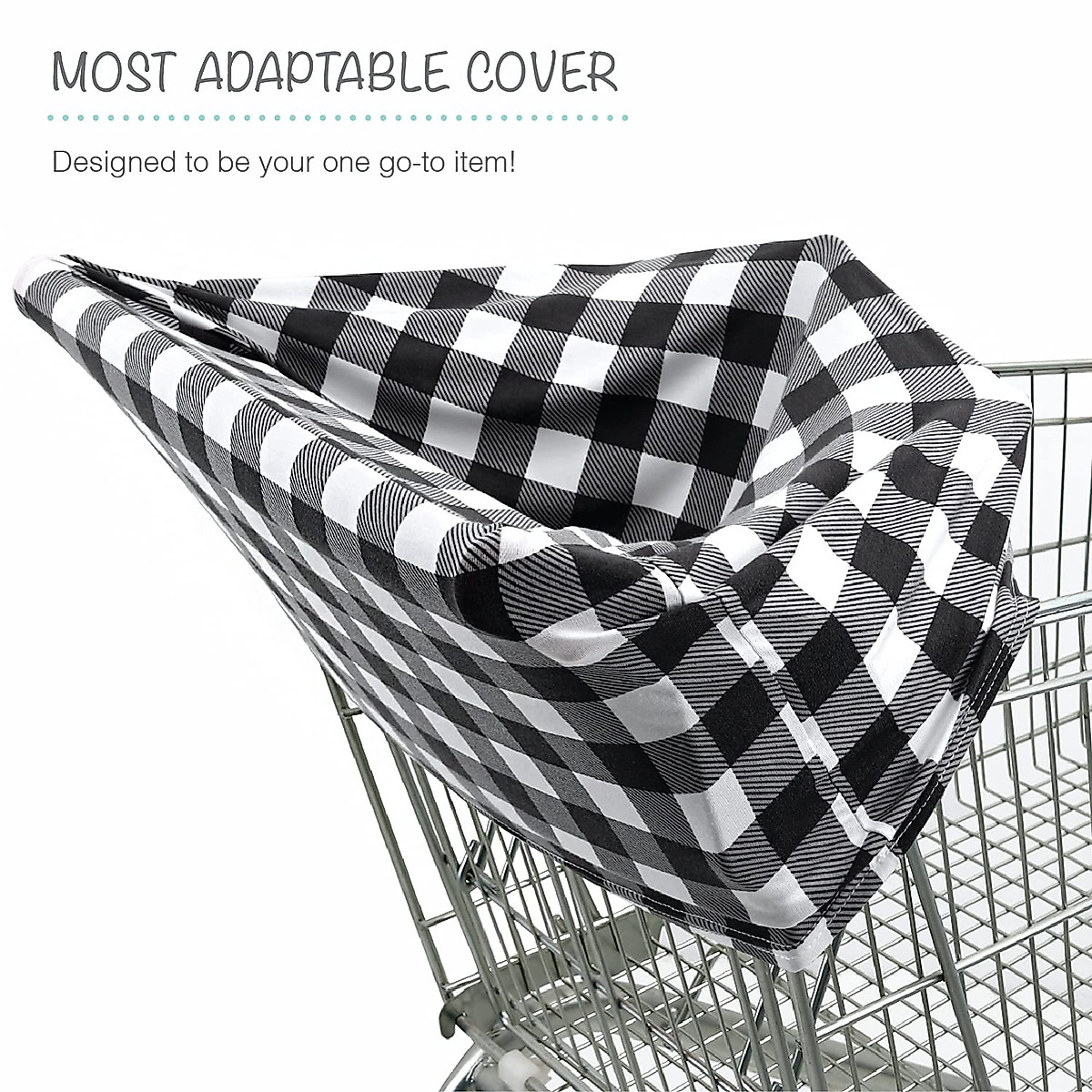The Peanutshell 6 in 1 Multi Use Nursing Cover | Buffalo Check | Cover for Nursing, Car Seat, High Chair, Shopping Cart, Blanket, Breastfeeding Scarf…