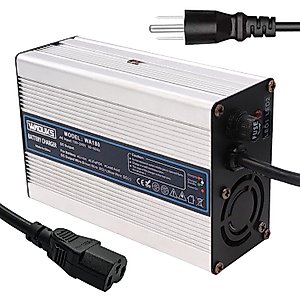 WAOUKS 48V 2A Charger 48V Lead Acid Battery Charger 55.2V Lead Acid Charger Used for 48V Lead Acid AGM Gel VRLA OPZV Battery