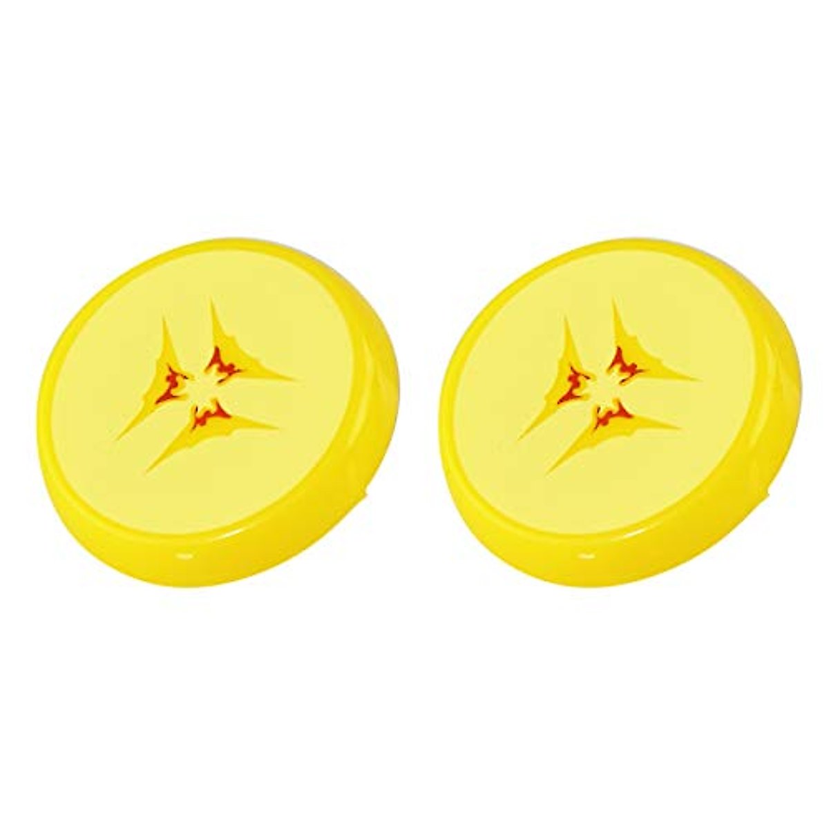 HOME-X Fresh Banana Cover, Reusable Produce Keeper, Banana End Caps, Set of 2-2” D x 1” H, Yellow