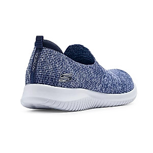 Skechers Women's Ultra Flex - Harmonious Navy Ankle-High Mesh Walking Shoe 9.5M