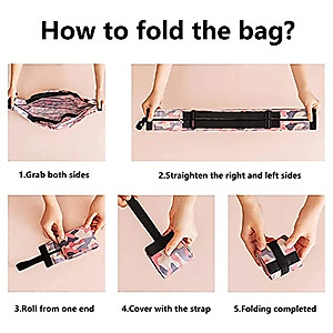 Reusable Shopping Bags, Foldable Grocery Storage Tote, Waterproof Oxford Cloth Duffle for shop, Large Durable Heavy Duty, Pink Camo