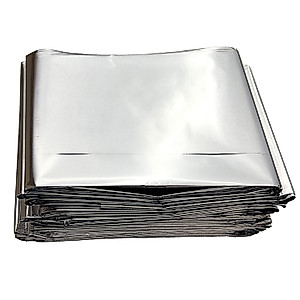 NOVAMEDIC Emergency Foil Mylar Thermal Blankets - Pack of 200, 84"x52", Individually Wrapped, Waterproof Survival Blanket for Camping, Outdoors, First Aid Kit & Travel, Lightweight & Compact, Silver