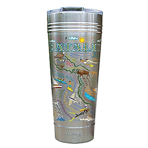 Catstudio Catalina Thermal Tumbler | Triple Wall Insulation With Non Slip Bottom | Great Travel Cup for Water, Coffee, Tea, or Smoothies