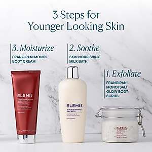 ELEMIS Frangipani Monoi Salt Glow | Luxurious Tropical Salt Scrub Helps to Lock in Moisture and Exfoliates, Smoothes, and Softens the Skin | 490g