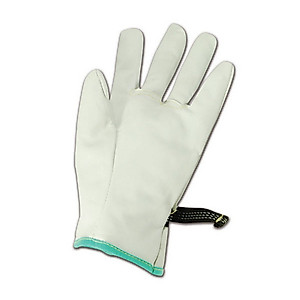 MAGID PowerMaster 12501PS Leather Linesmen Protector Gloves, 1 Pair, 9.5” Length, Size 9/Large