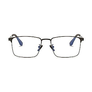 PARWANA Classic Blue Light Blocking Reading Glasses Fatigue Relieve Computer Readers Eyeglasses Flat Light Mirror (Color : C3, Size : +150)